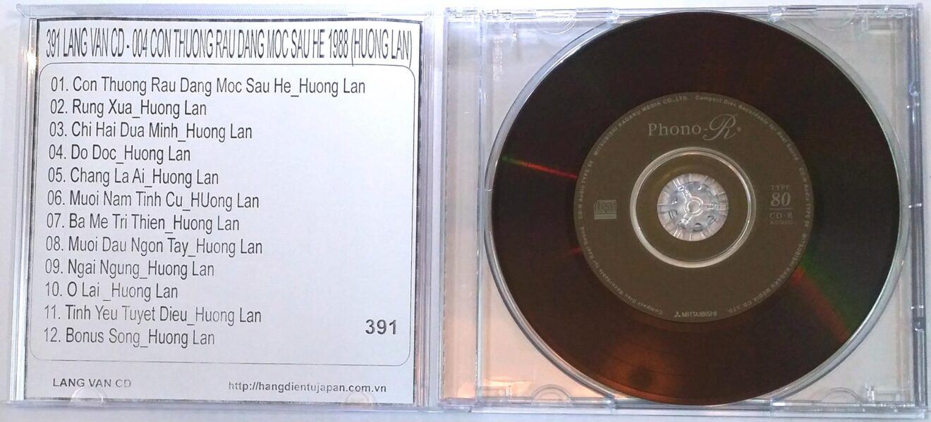 391 LANG VAN CD – 004 CON THUONG RAU DANG MOC SAU HE 1988 (HUONG LAN ...