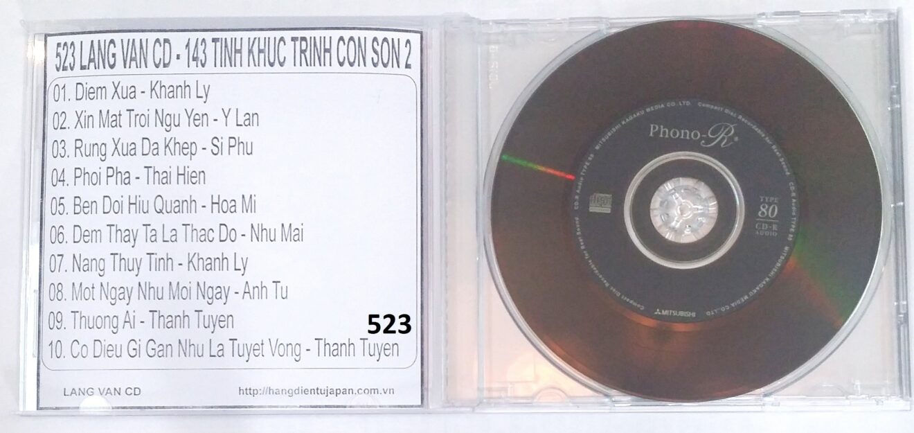 523 LANG VAN CD – 143 TINH KHUC TRINH CONG SON 2 – Hang Dien Tu Japan