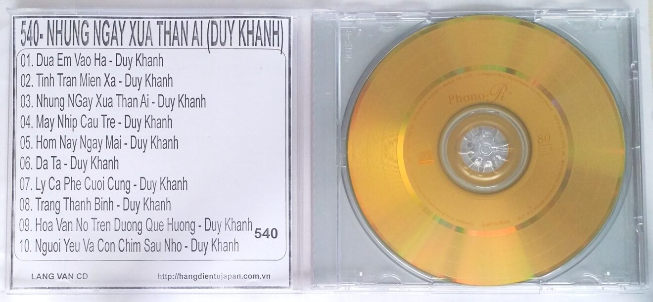 540 LANG VAN CD – 162 NHUNG NGAY XUA THAN AI (DUY KHANH) – Hang Dien Tu ...