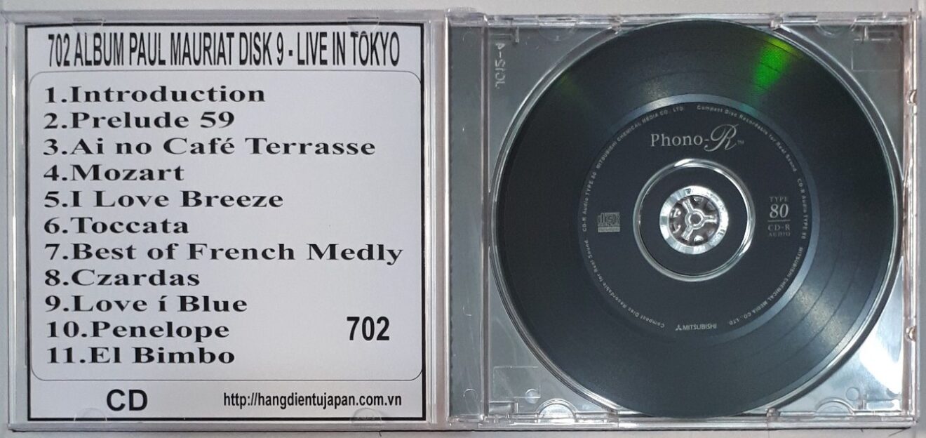 702 ALBUM PAUL MAURIAT DISK 9 – LIVE IN TOKYO – Hang Dien Tu Japan