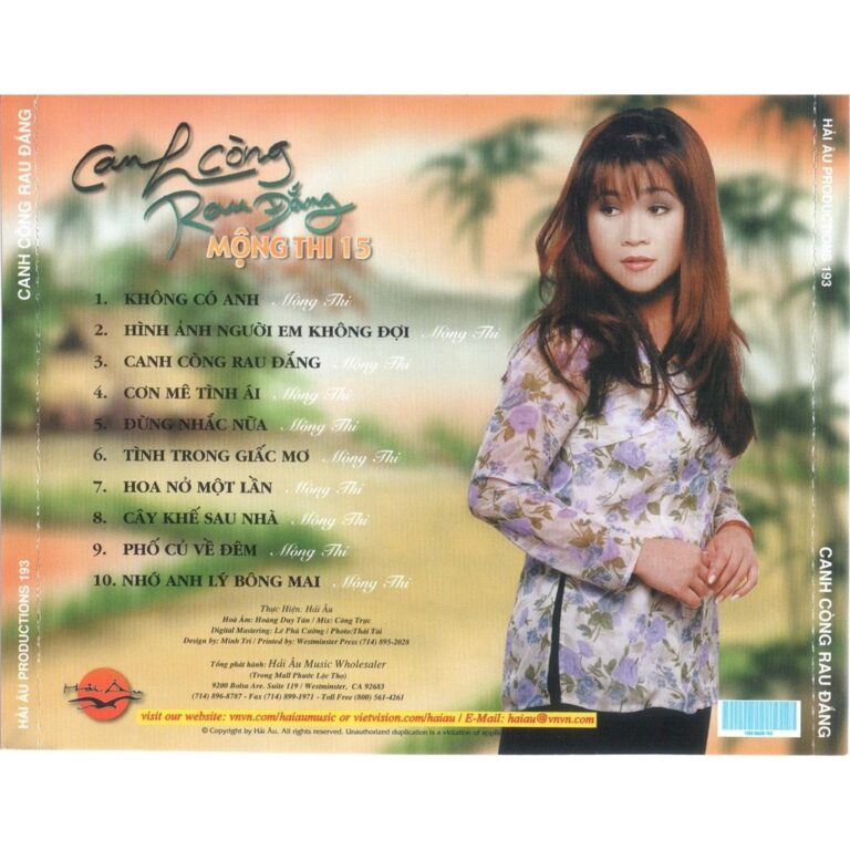 ĐĨA 384 -HAI AU CD 193 – MONG THI 15 – CANH CONG RAU DANG chất lượng ...