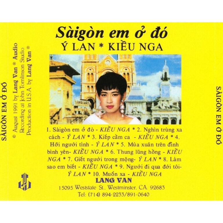 Đĩa CD 482 -LANG VAN CD – 100 SAI GON EM O DO (Y LAN & KIEU NGA) chất lượng cao – Hang Dien Tu Japan