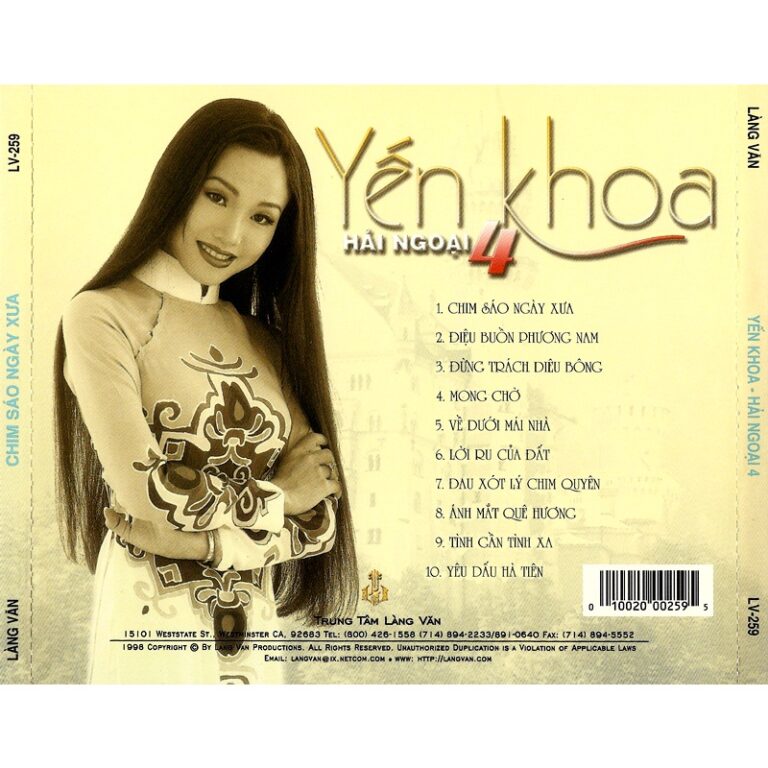 ĐĨA CD 618 LANG VAN CD – 259 CHIM SAO NGAY XUA (YEN KHOA 4) Chất lượng ...