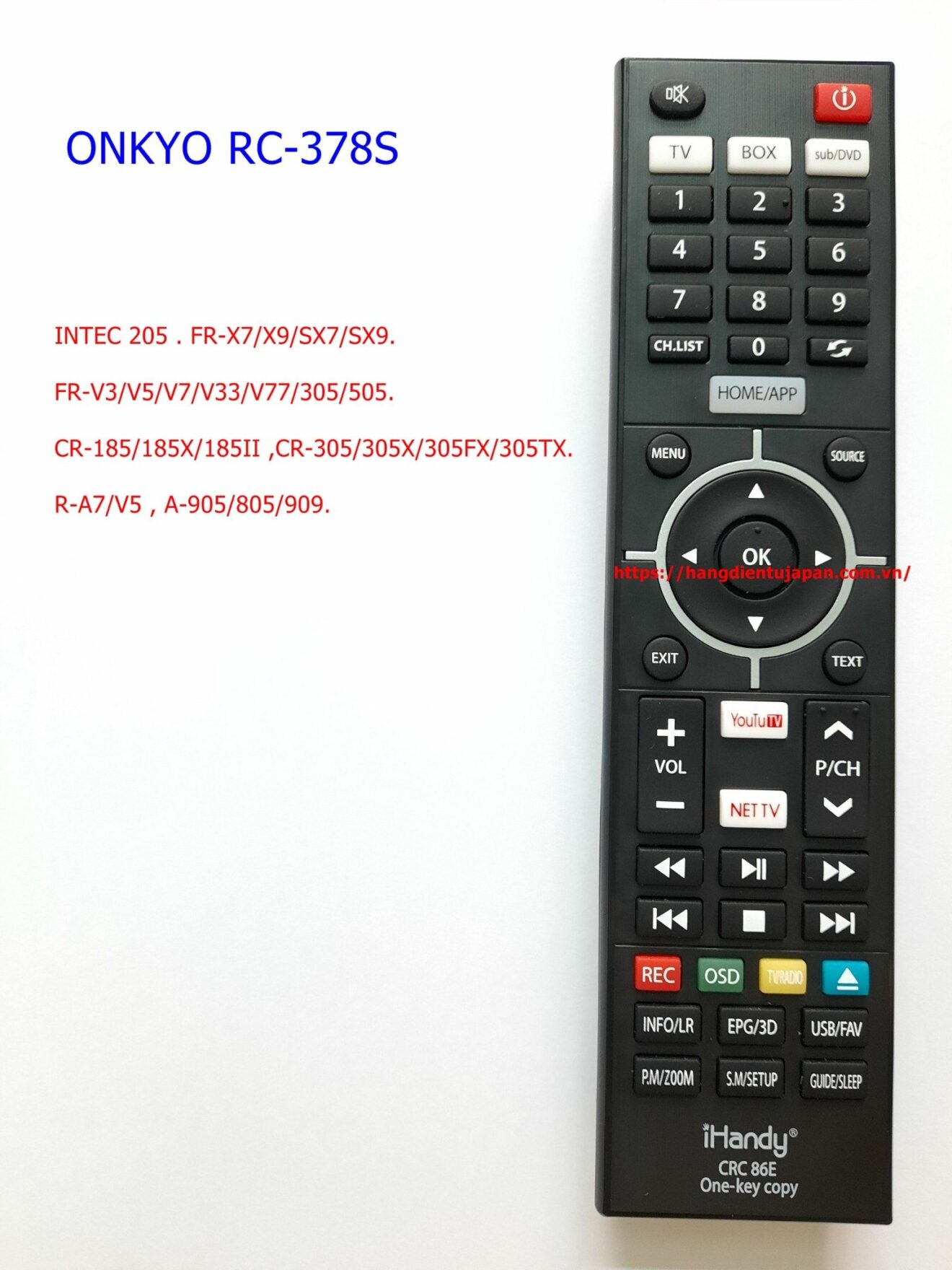 KHIỂN HỌC ONKYO RC-378S – Hang Dien Tu Japan